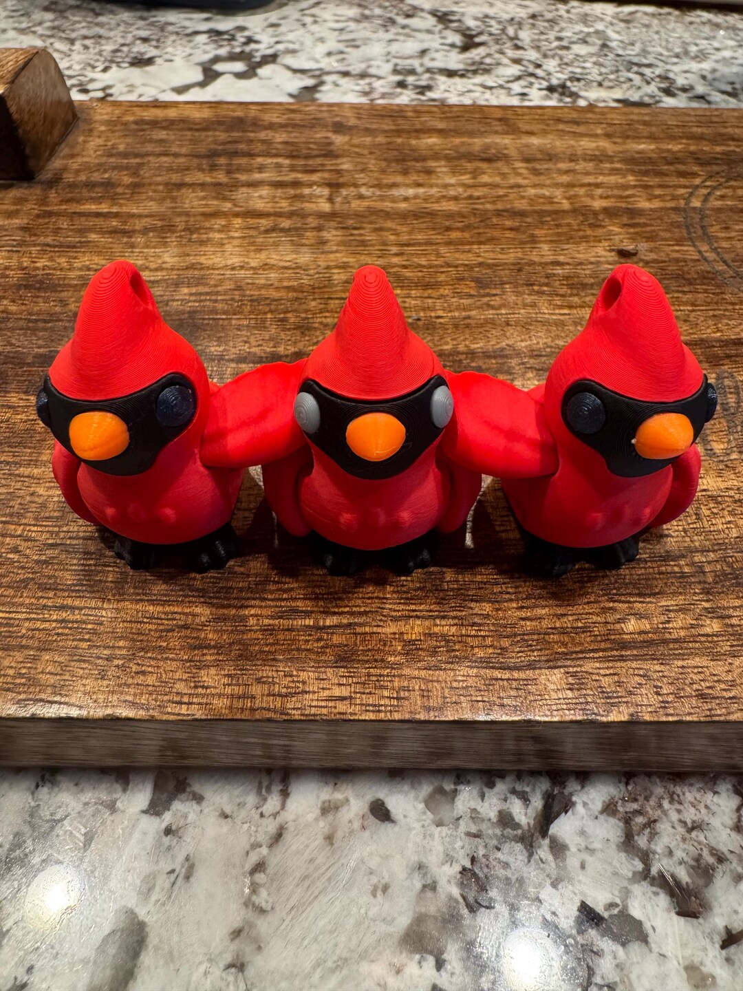 Cardinal Bird Collectable Figure / Keychain / Charm - Etsy