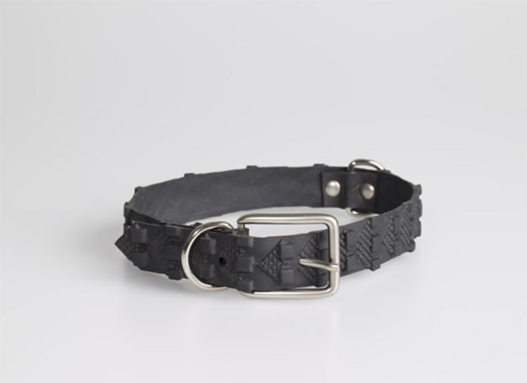 Bike Tyre Dog Collar - Ethical Upcycled Rubber Bike Tyre - Waterproof ...