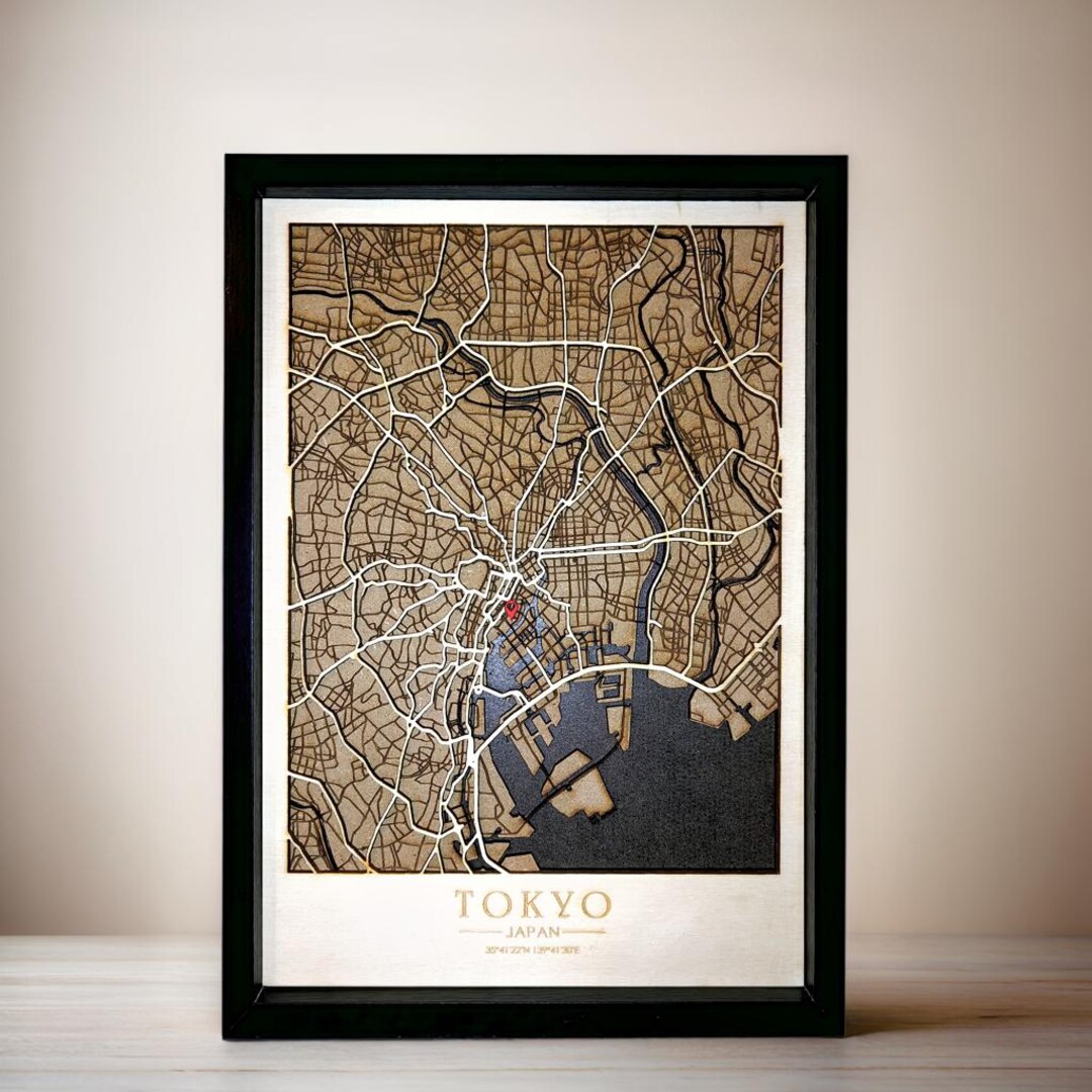 Personalized Multilayer Map - Etsy