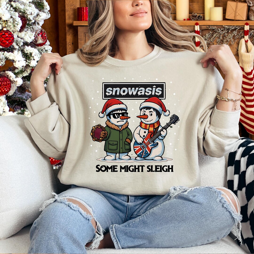 GOOD QUALITY Oasis Xmas Jumper, Christmas Snowasis Jumper, Snowasis ...