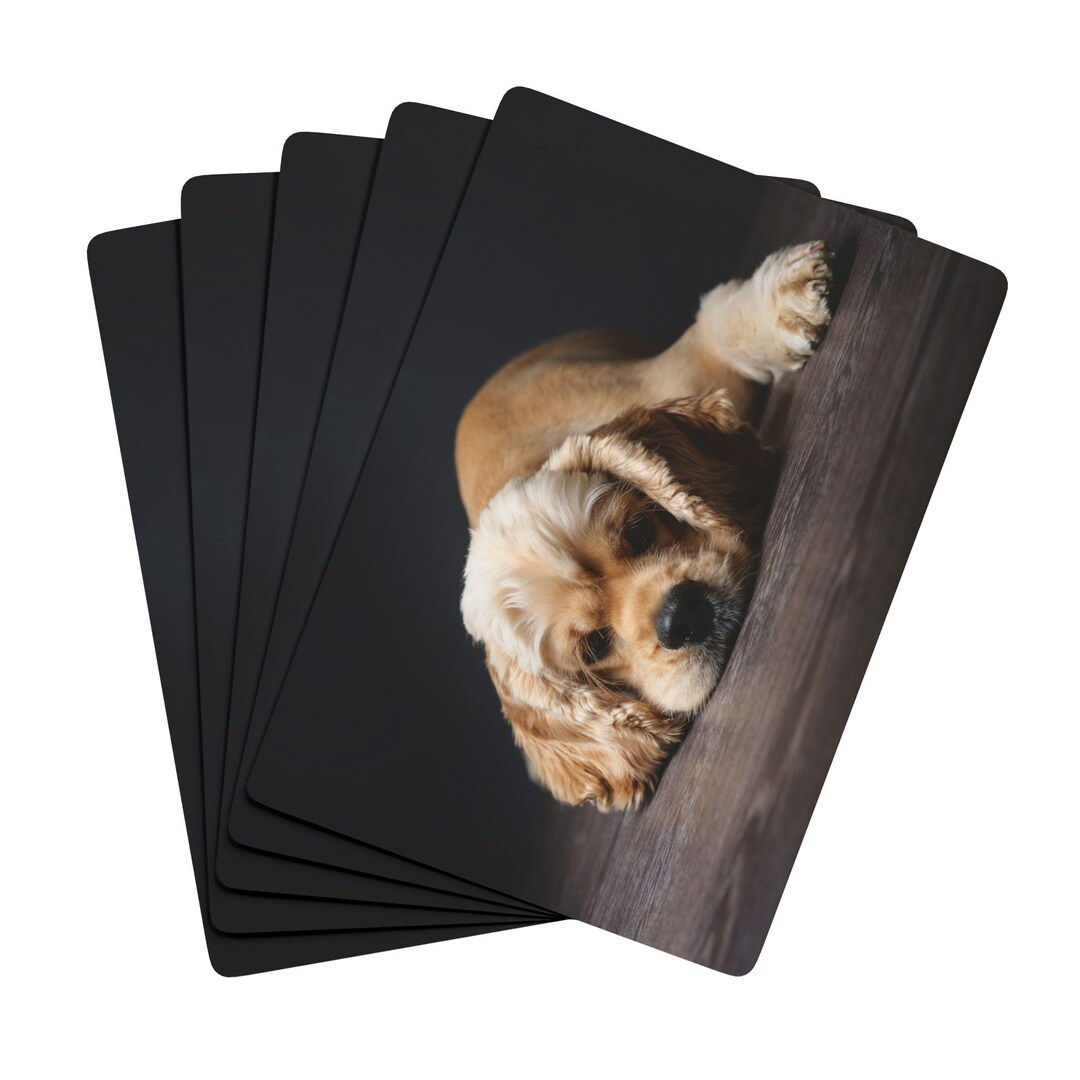 Blonde Cocker Spaniel Puppy Playing Cards | Dog Lover Card Deck - Etsy