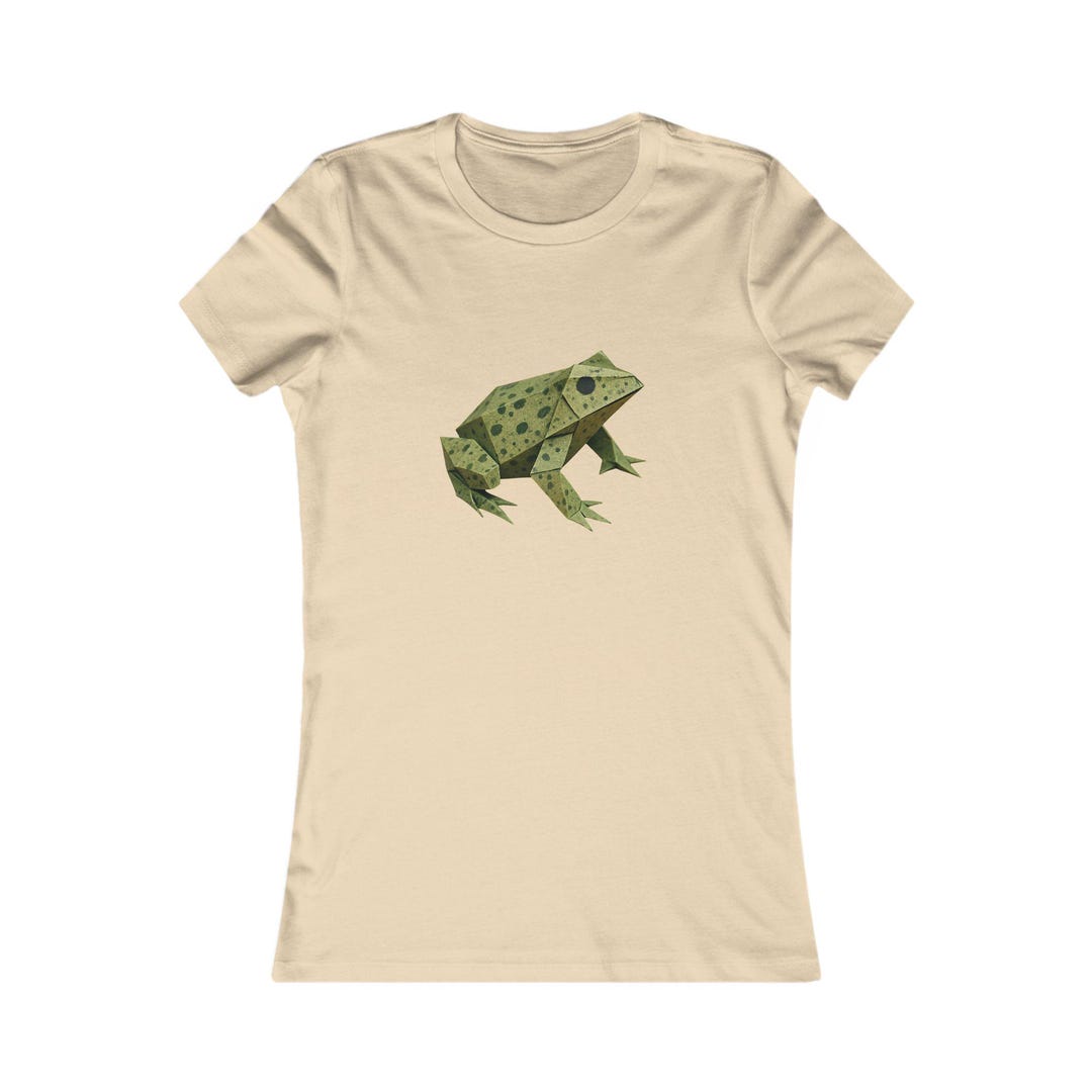Geometric Paper Frog Women's Favorite Shirt, Cute Animal Lover Gift ...