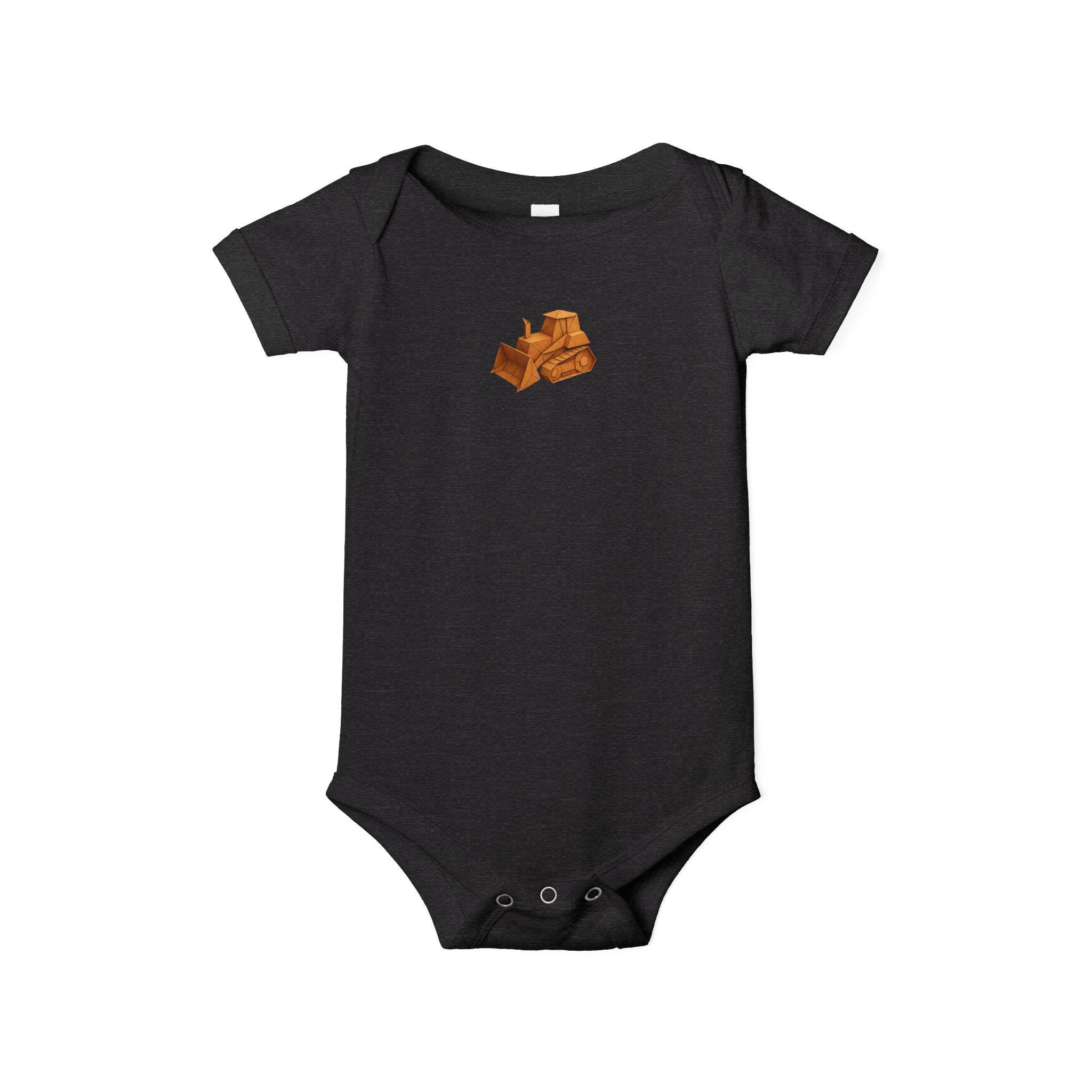 Origami Bulldozer Baby Romper: Papercraft Construction Outfit - Etsy