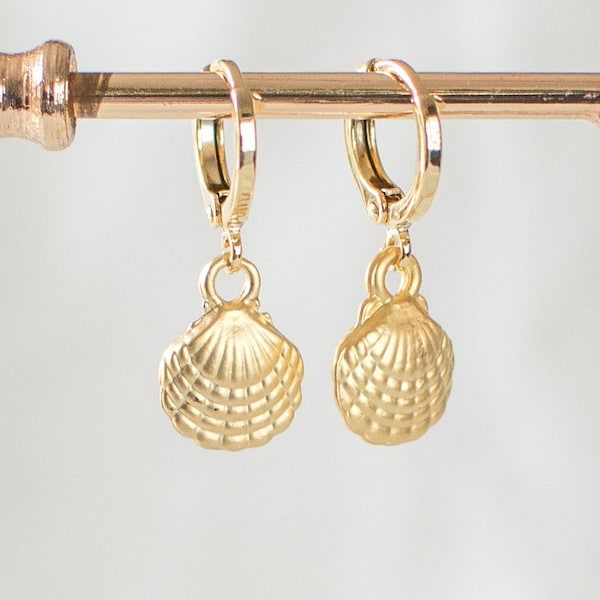 Tiny Shell Earrings - Etsy