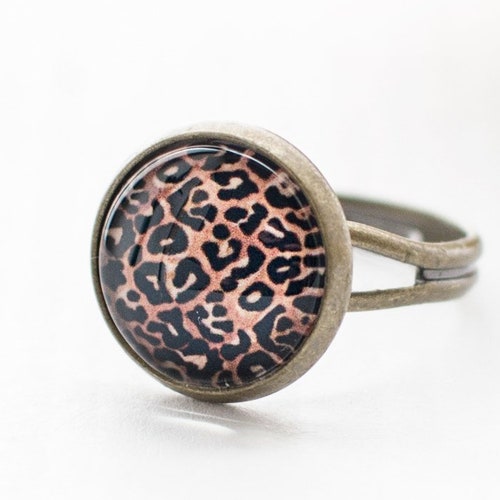 Leopard Print Ring Animal Print Ring Wildlife Inspired Ring - Etsy