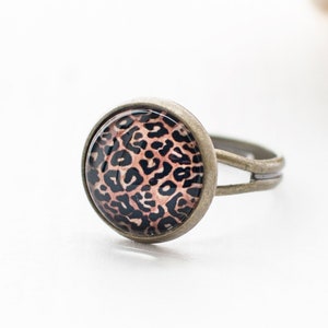 Leopard Print Ring, Animal Print Ring, Wildlife Inspired Ring, Gift for ...