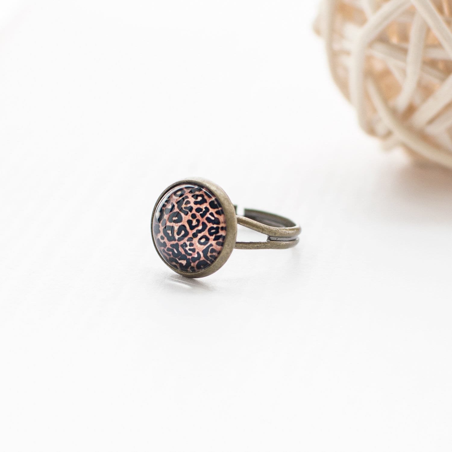 Leopard Print Ring Animal Print Ring Wildlife Inspired Ring - Etsy