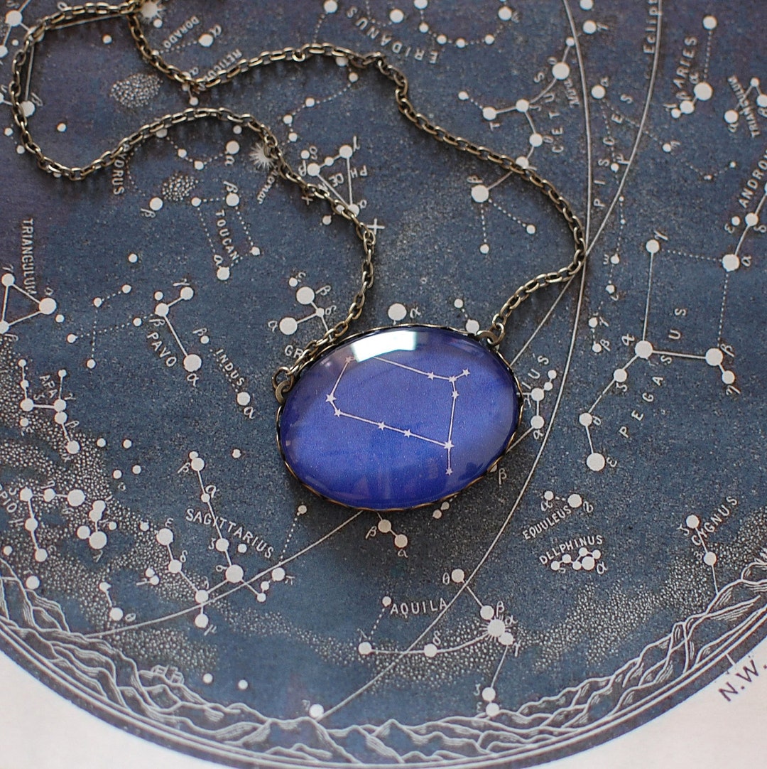 Gemini Zodiac Necklace, Gemini Constellation Necklace, Gemini Zodiac ...