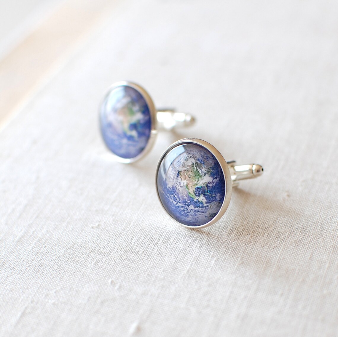 Planet Earth Cufflinks, World Globe Cufflinks, Wanderlust Travel ...