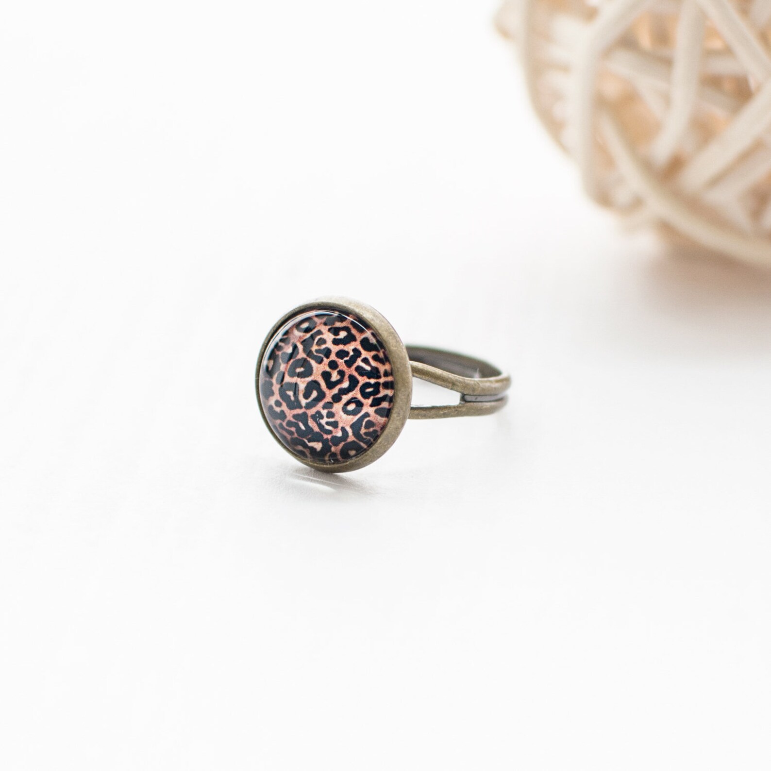 Leopard Print Ring Animal Print Ring Wildlife Inspired Ring - Etsy