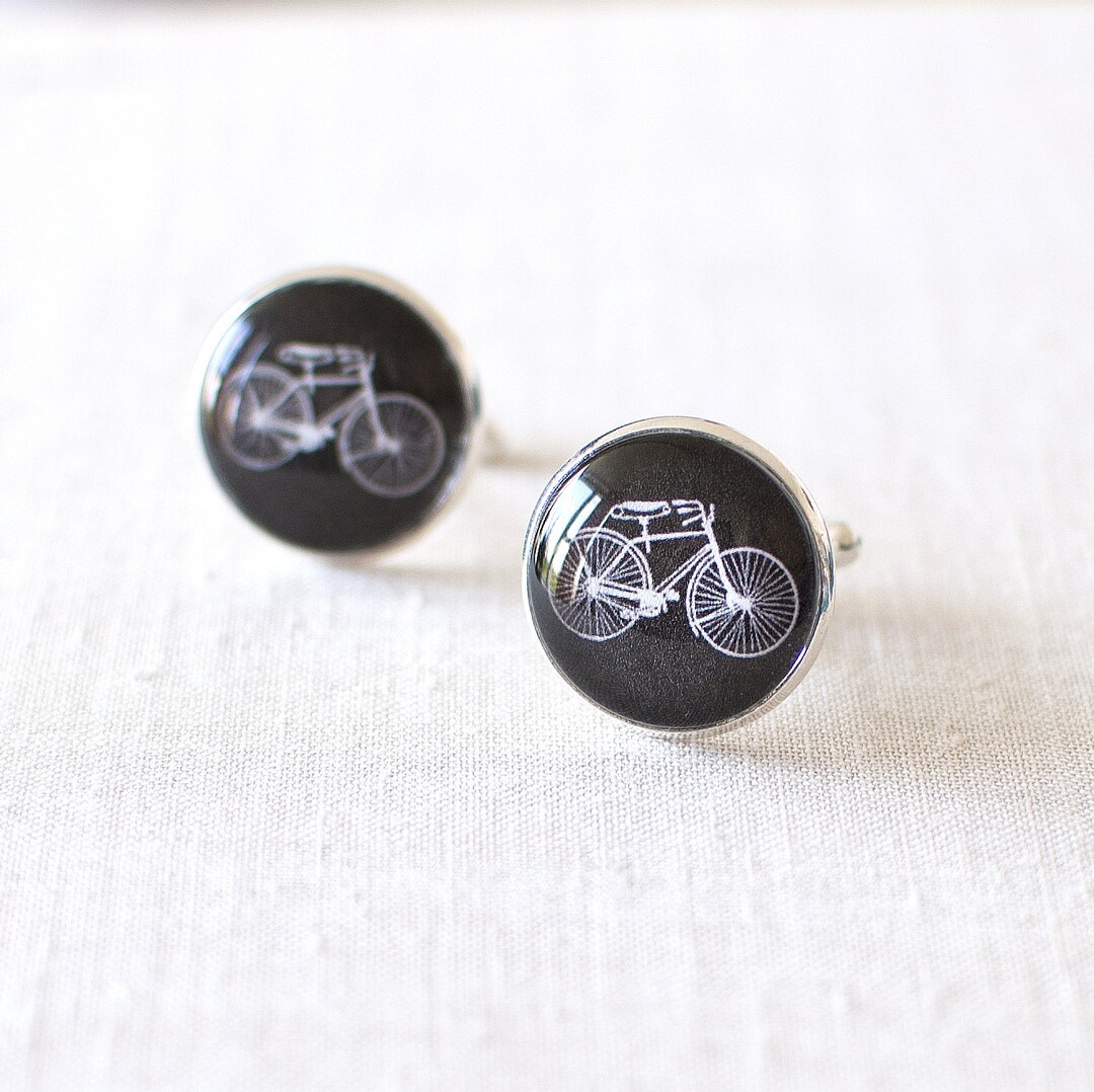 Bicycle Cufflinks, Bike Cufflinks, Cyclist Gift Idea, Retro Wedding ...
