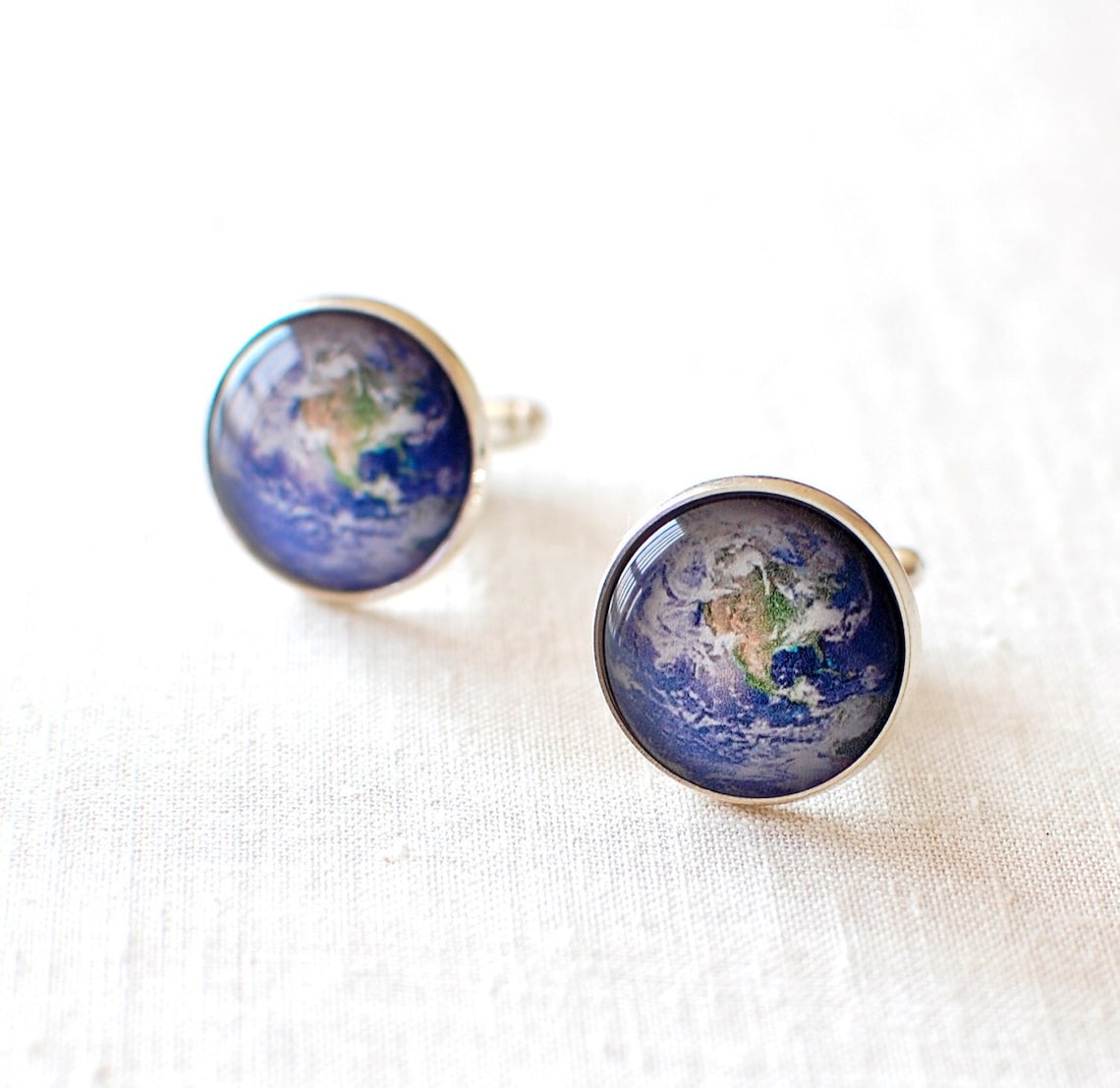 Planet Earth Cufflinks World Globe Cufflinks Wanderlust - Etsy