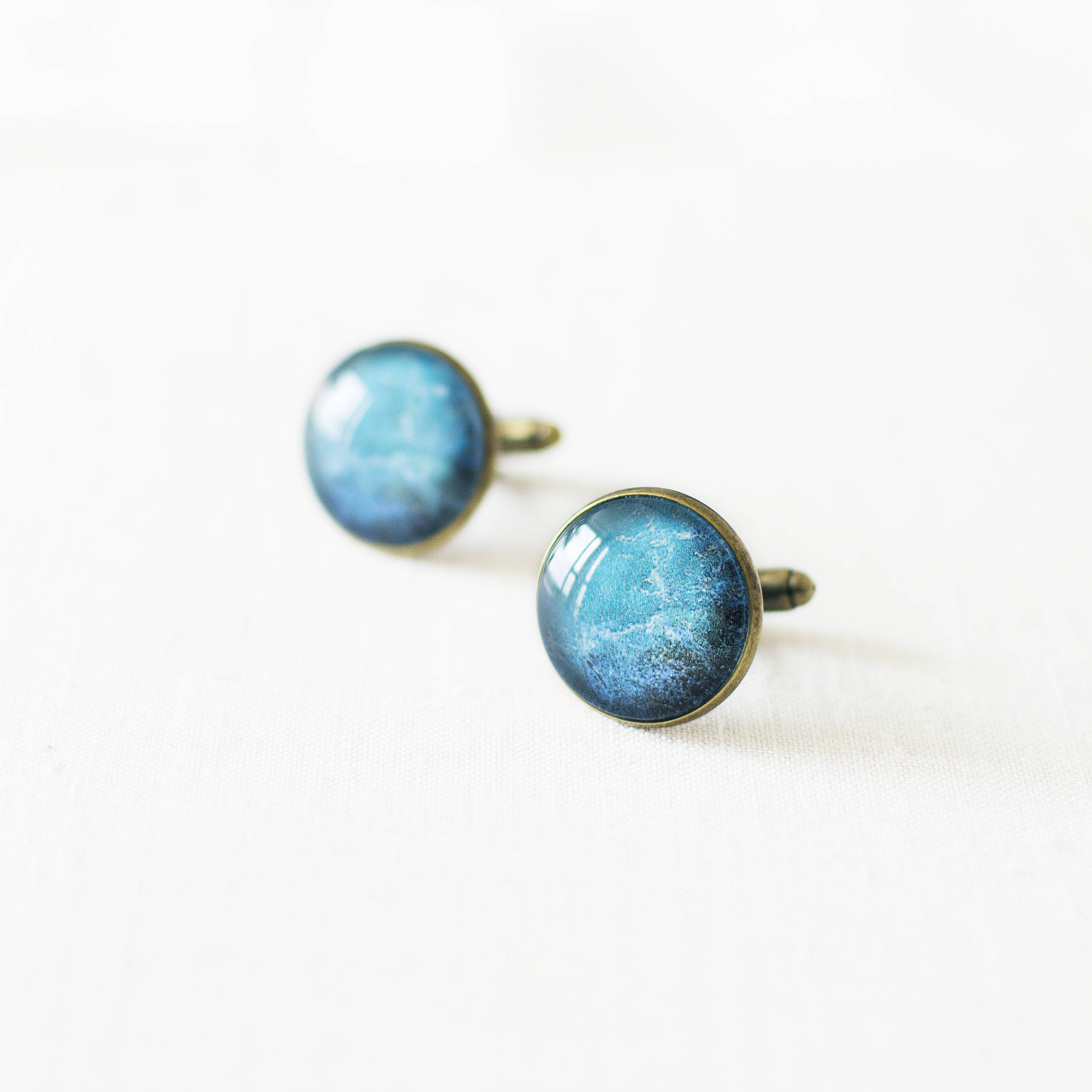 Dark Blue Galaxy Cufflinks, Blue Space Cufflinks, Astronomy Cufflinks ...