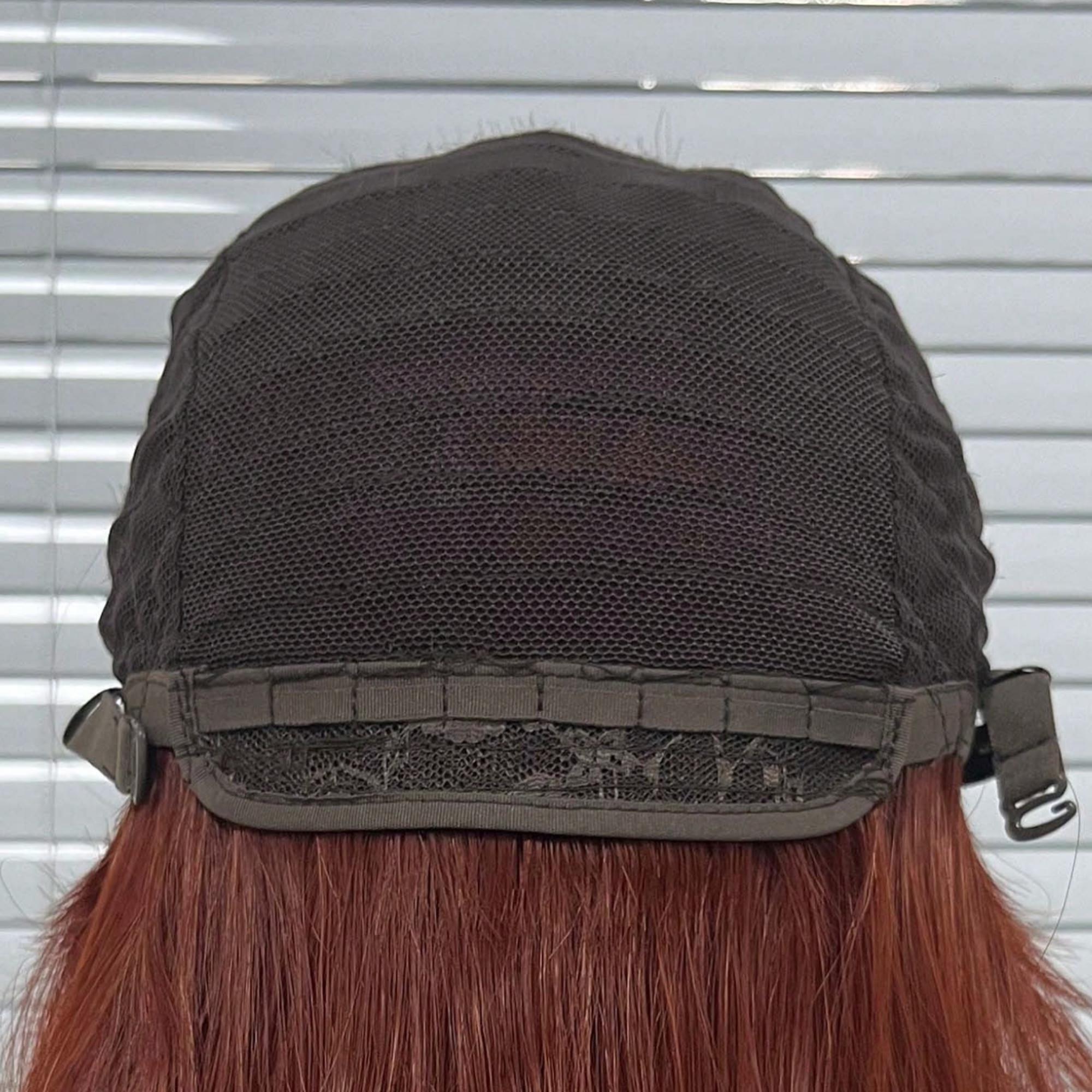 Rust Brown Cosplay Wig, Long Wavy Heat-resistant Copper Red Wig ...