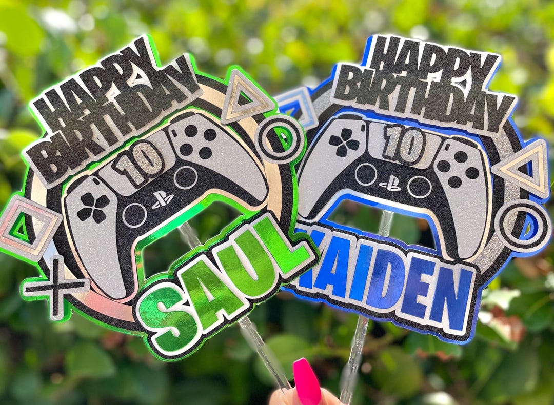 Ps5 Cake Topper/ Gamer Cake Topper - Etsy