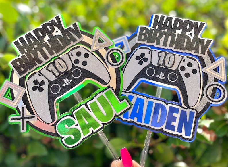 Ps5 Cake Topper/ Gamer Cake Topper - Etsy
