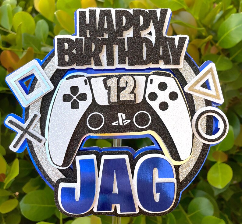Ps5 Cake Topper/ Gamer Cake Topper - Etsy