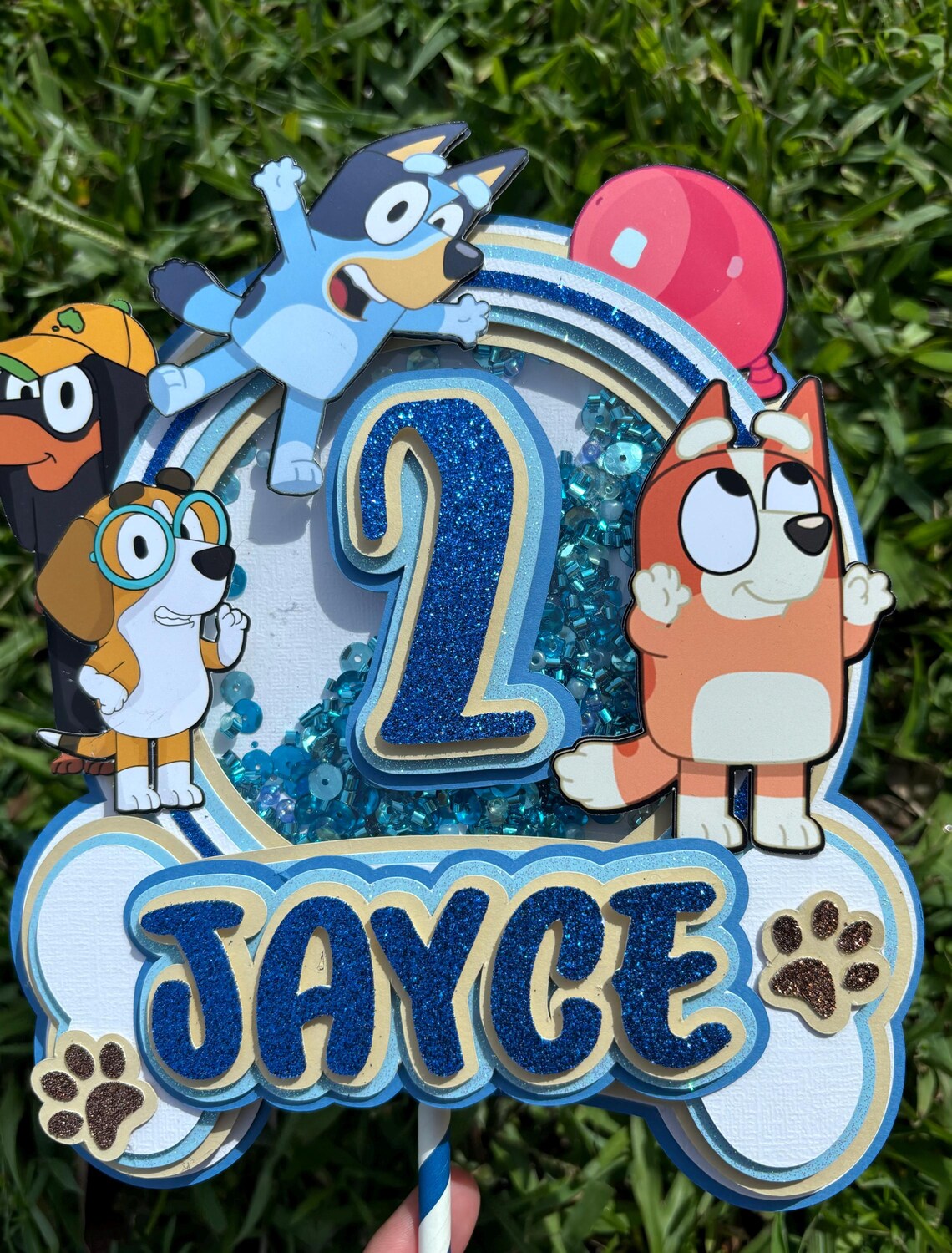 Blue Dog Cake Topper/ Blue Dog Theme Party Decor - Etsy