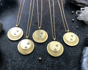 Moon and Star Coin | Etsy