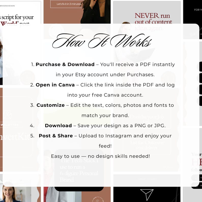 Instagram Carousel Templates Canva | Personal Brand Coach | 82 Social ...