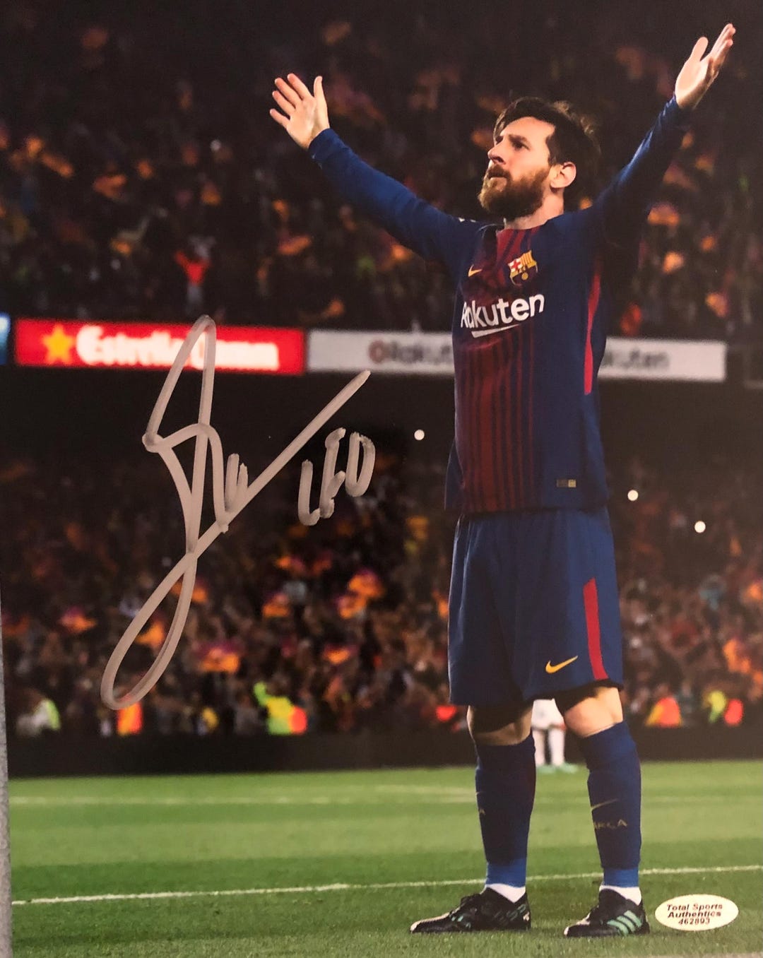 Lionel Messi Autographed Photo With COA - Etsy
