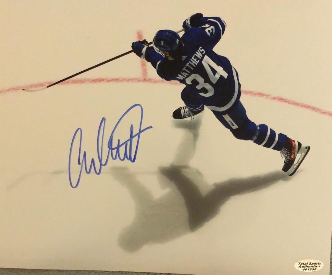 Auston Matthews Autographed Photo With COA - Etsy