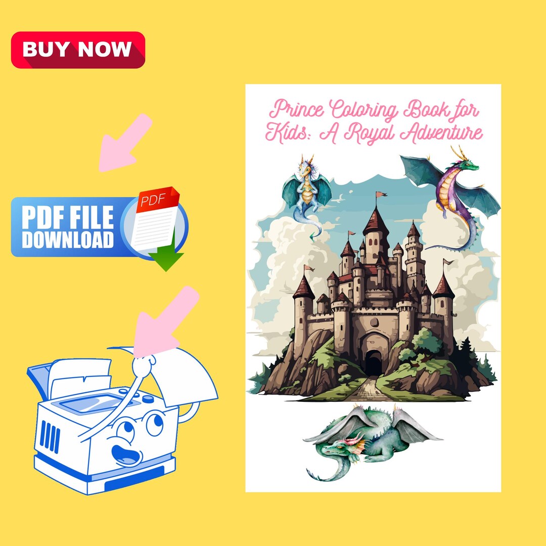Princes and Kings Coloring Book: Royal Adventures (digital Download) - Etsy