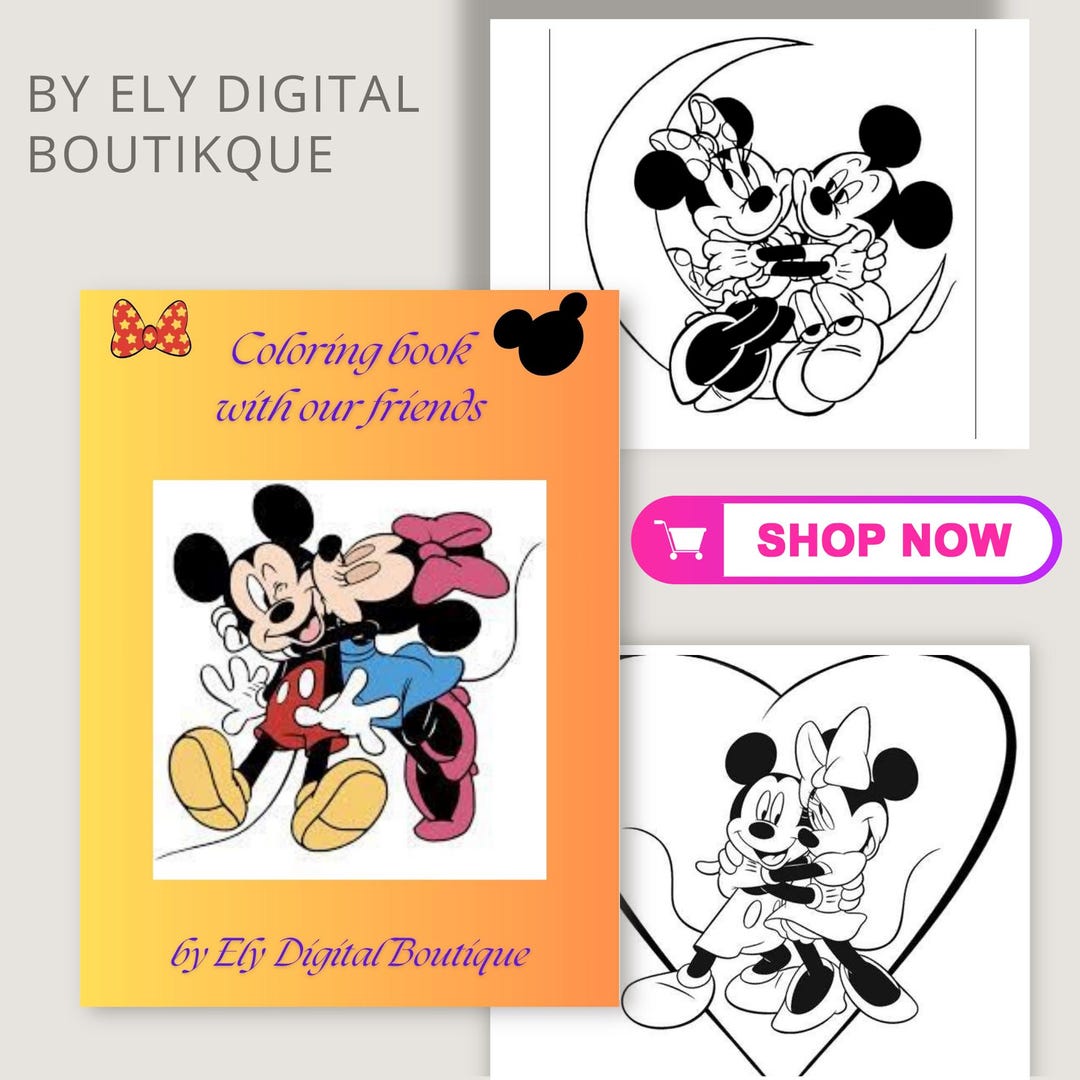 Happy Friends Coloring Book – Printable PDF - Etsy