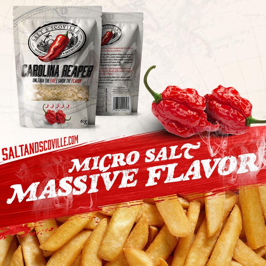 Carolina Reaper Micro Salt Gourmet Finishing Salt - Etsy