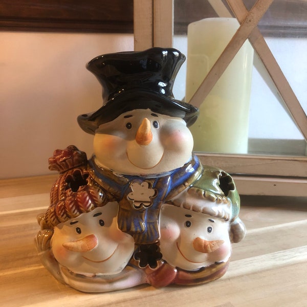 Snowman Tea Light - Etsy
