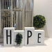HOPE Wooden Block Set, Painted Wooden Blocks Decor, Home and Living ...