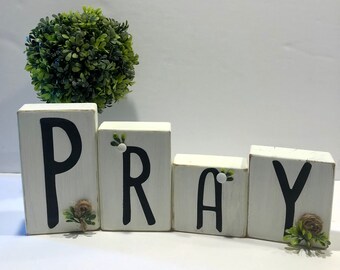 Decorative Wooden Blocks | Etsy