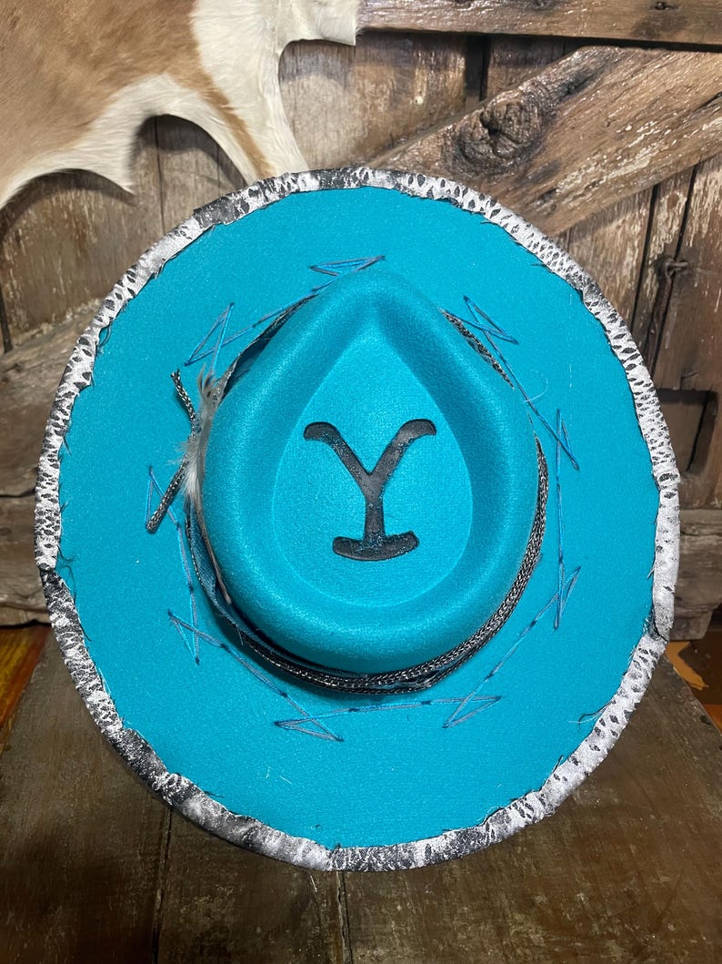 Dutton Turquoise Cowboy Hat - Etsy