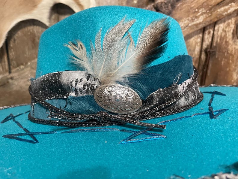 Dutton Turquoise Cowboy Hat - Etsy