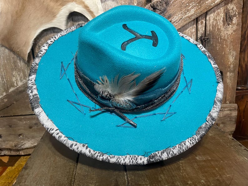 Dutton Turquoise Cowboy Hat - Etsy