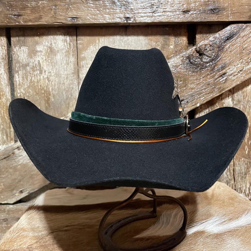Black Cowboy Hat - Etsy