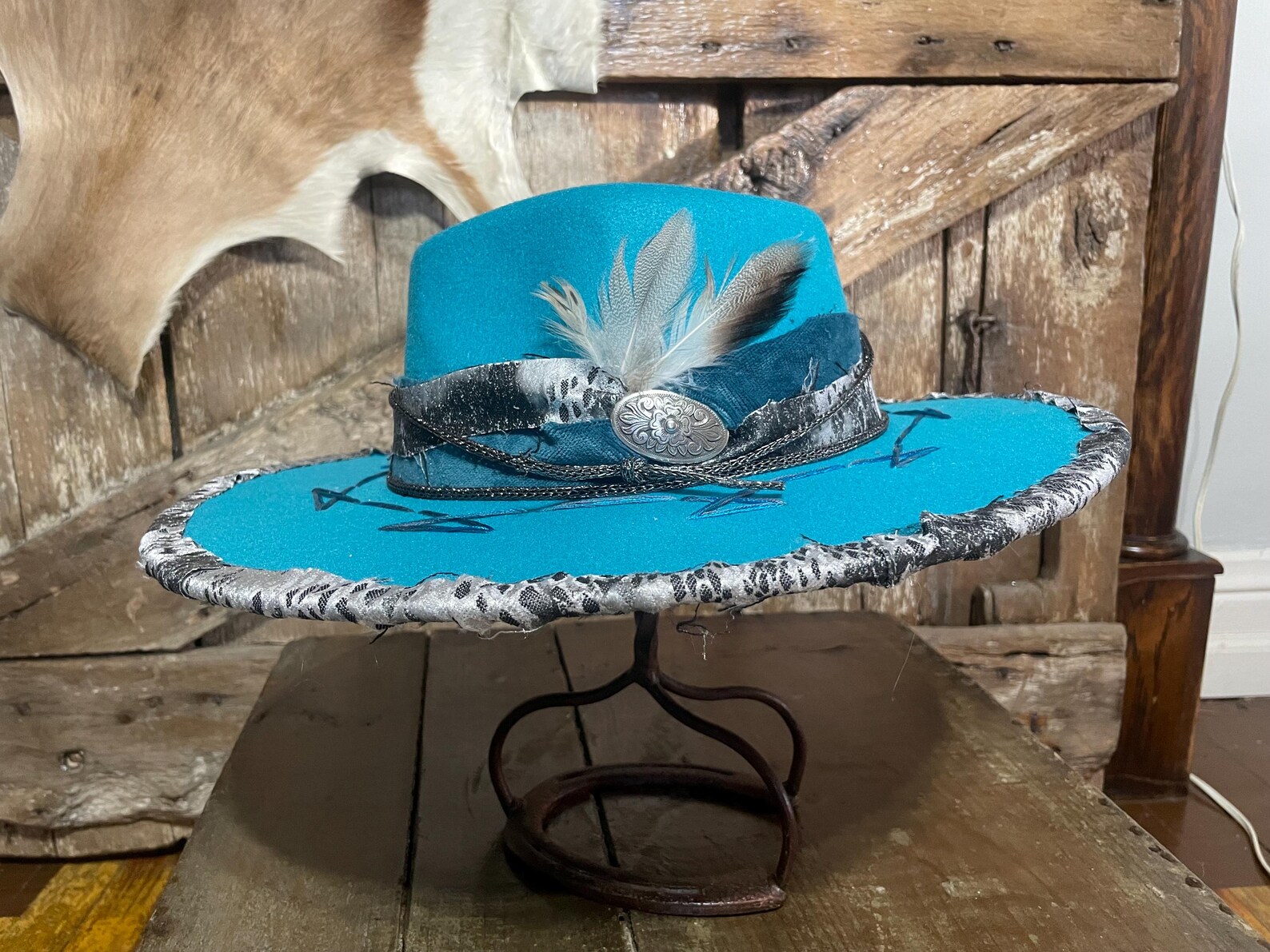 Dutton Turquoise Cowboy Hat - Etsy