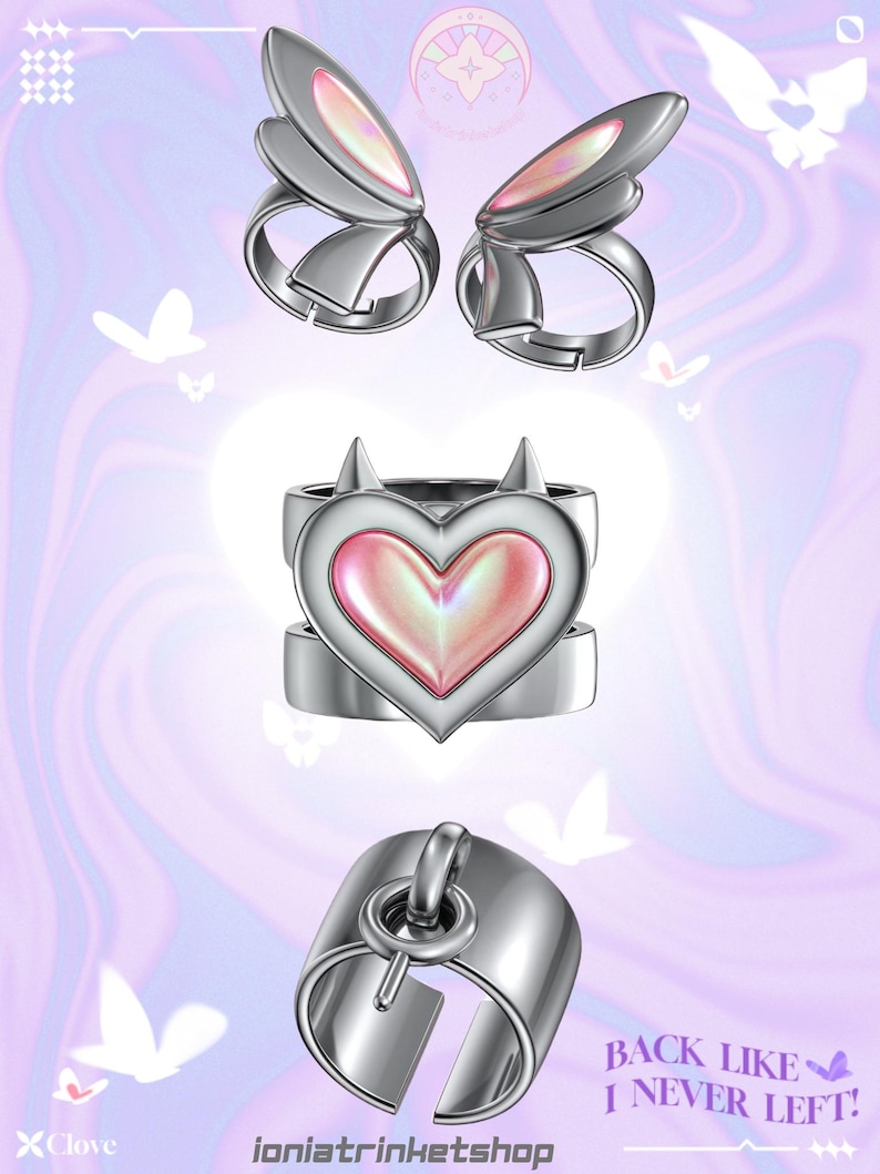 Valorant Agent Clove Rings Jewelry 9 Set - Etsy