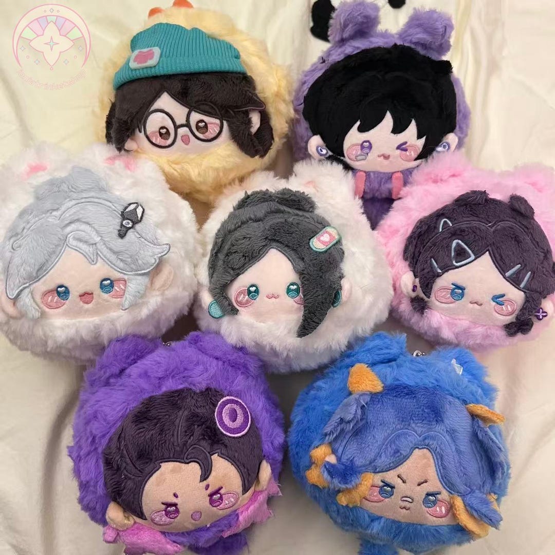 Valorant Plush Pendant Keychain Bag Charms Agent Iso Reyna Sage Jett ...