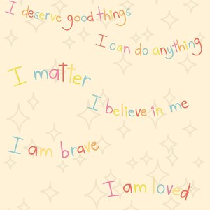 Positive Affirmations Poster | Affirmations Decor - Etsy