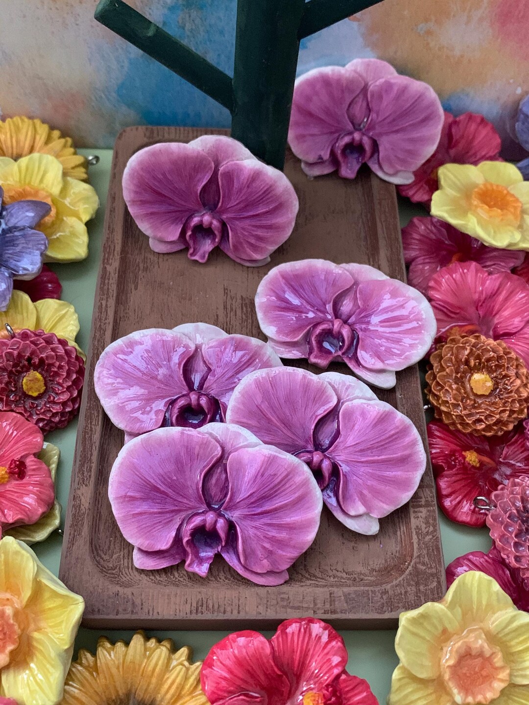 Phalaenopsis Orchid Magnets - Etsy