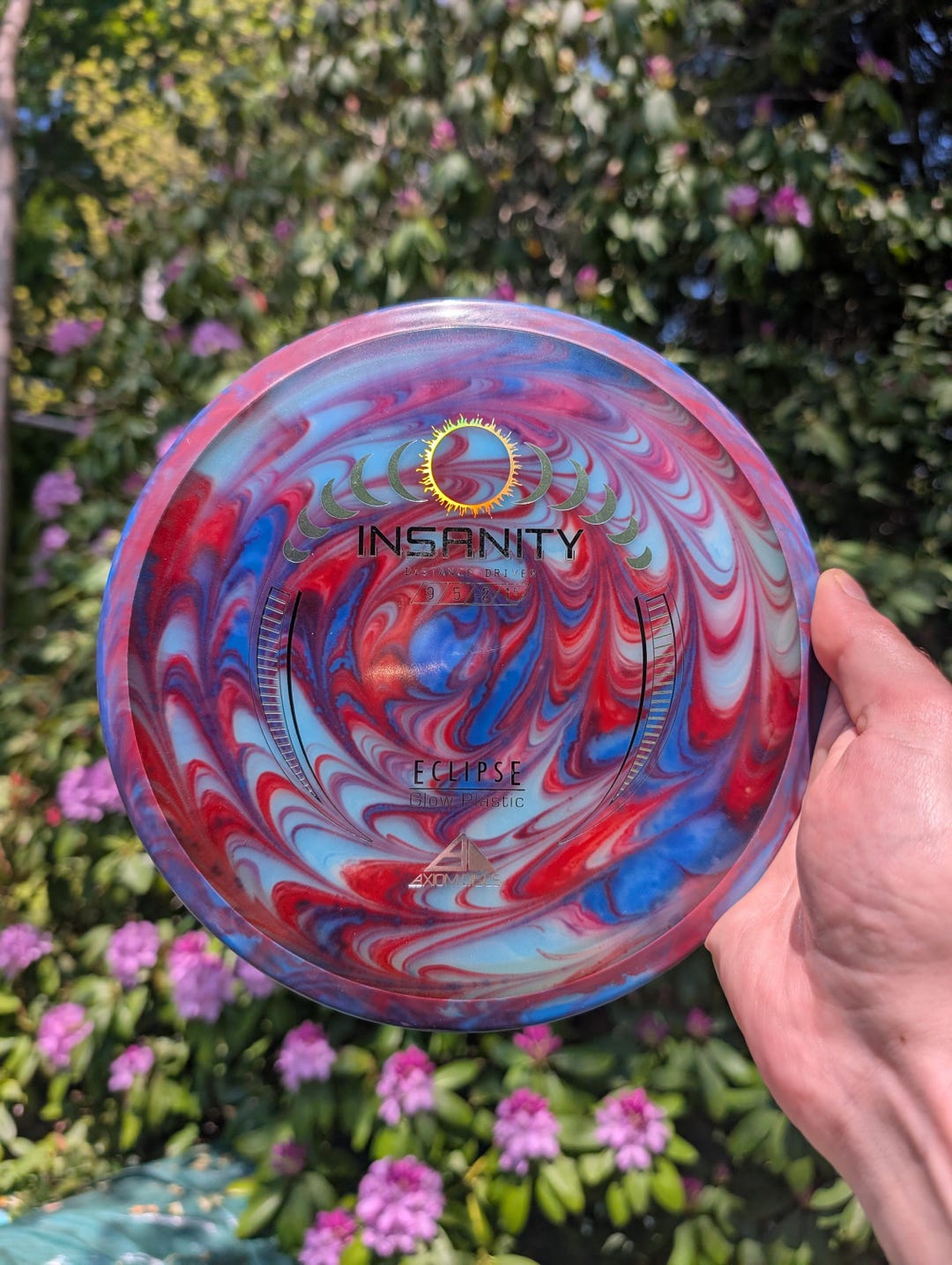 Axiom Eclipse Insanity 173g Red and Blue Swirly Twirly Dyed - Etsy