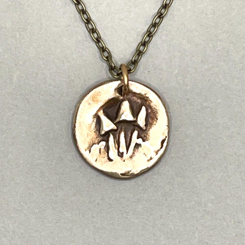 Mushroom Necklace Bronze - Etsy