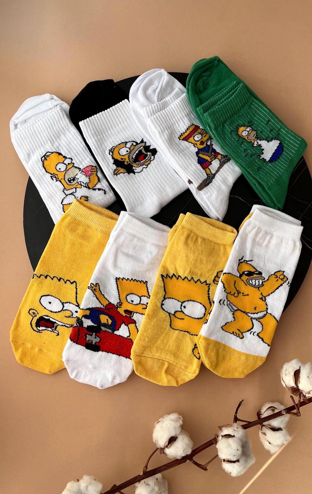 Colorful Socks With Simpson in a Gift Box (8 Pairs), Discover Your ...