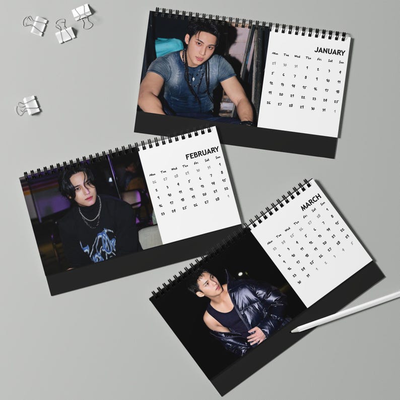 SEVENTEEN MINGYU Desk Calendar 2026; SEVENTEEN Calendar; Kim Mingyu ...