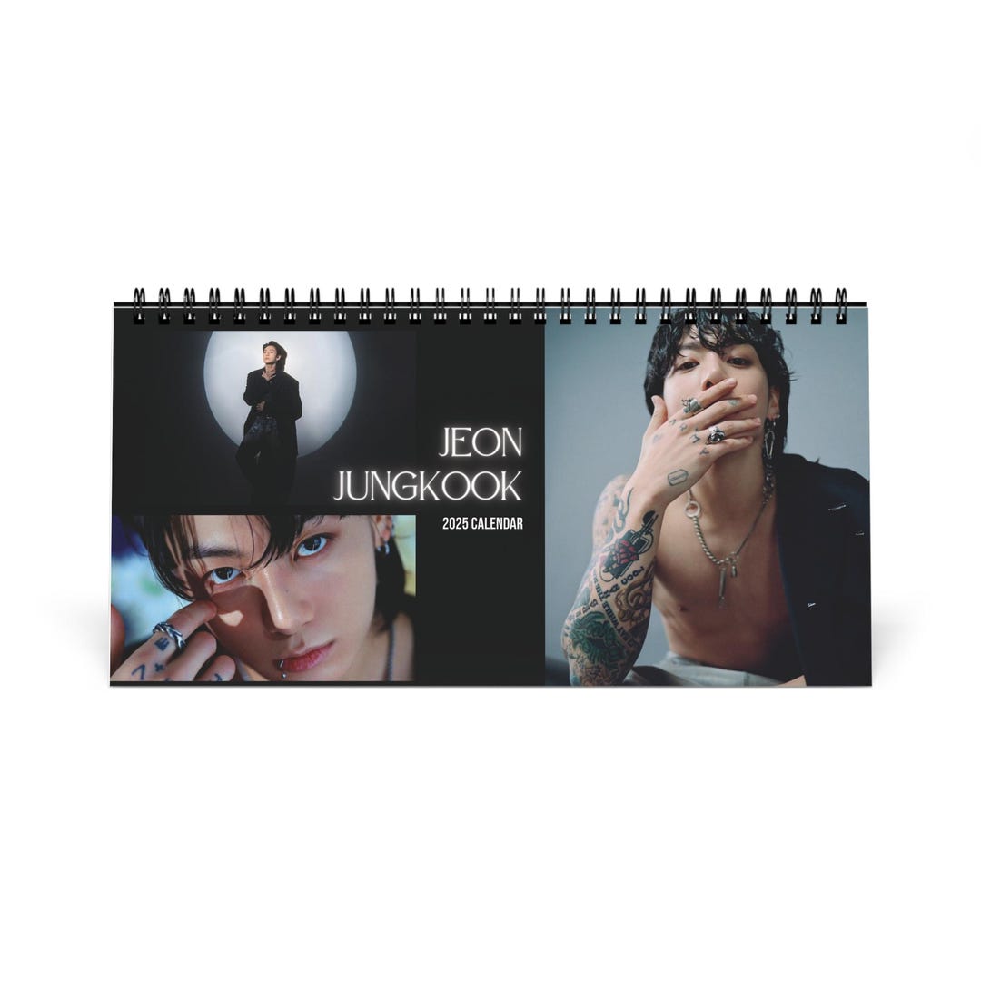 JUNGKOOK BTS Desk Calendar 2025; Bts Calendar; Jungkook Calendar; Bts ...