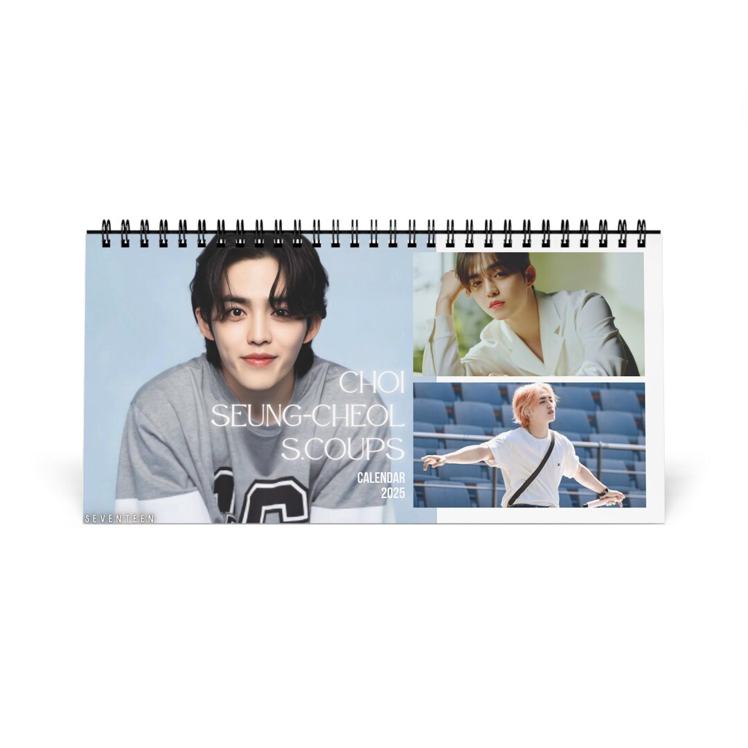 SEVENTEEN S.COUPS Desk Calendar 2025 SEVENTEEN Calendar S.coups ...