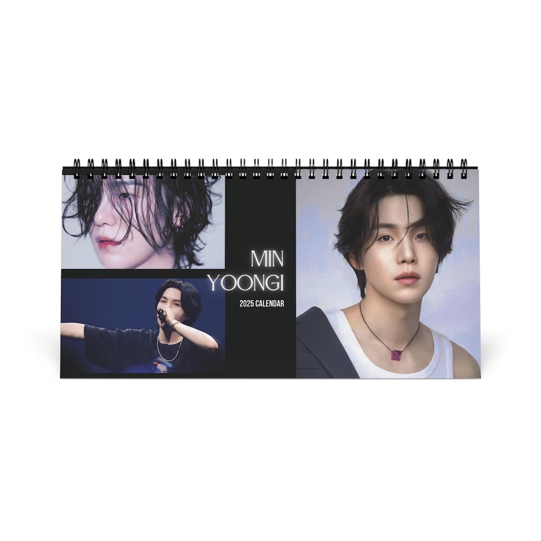 SUGA BTS Desk Calendar 2025; Bts Calendar; Min Yoongi Calendar; August ...