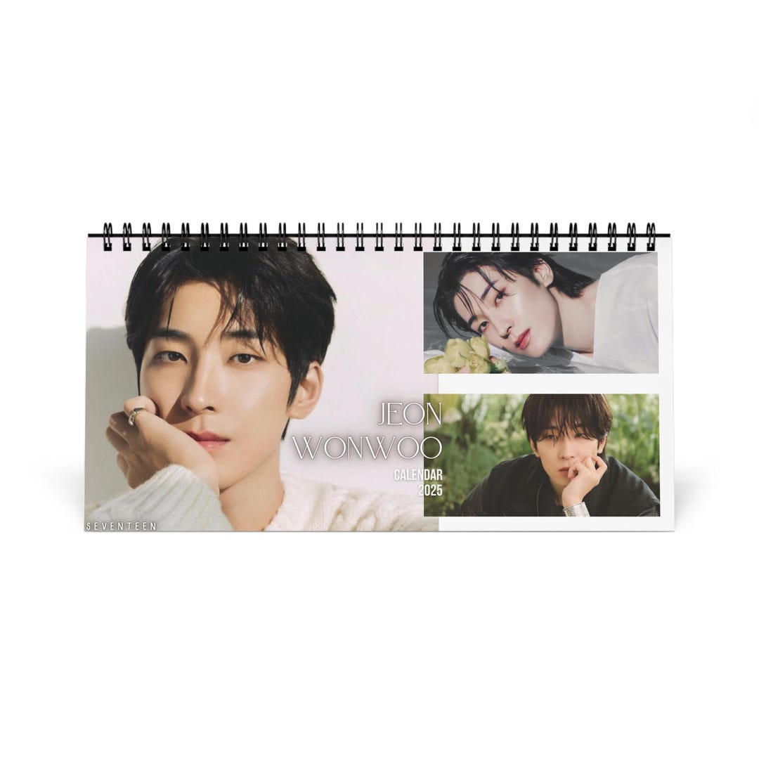 SEVENTEEN WONWOO Desk Calendar 2025 SEVENTEEN Calendar Wonwoo Calendar ...