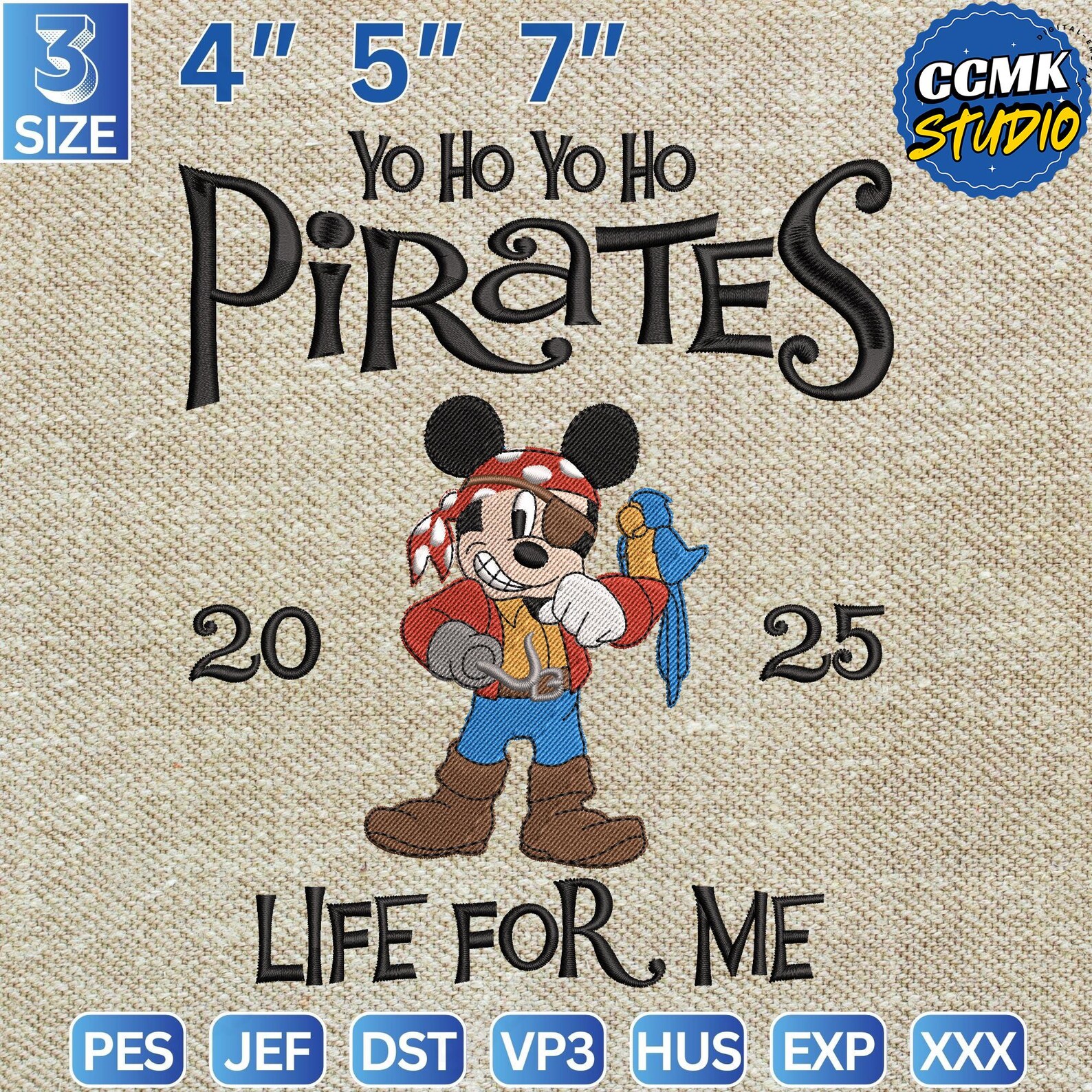 Magic Kingdom Embroidery Design, Retro Magicworld Embroidery, Mouse and ...